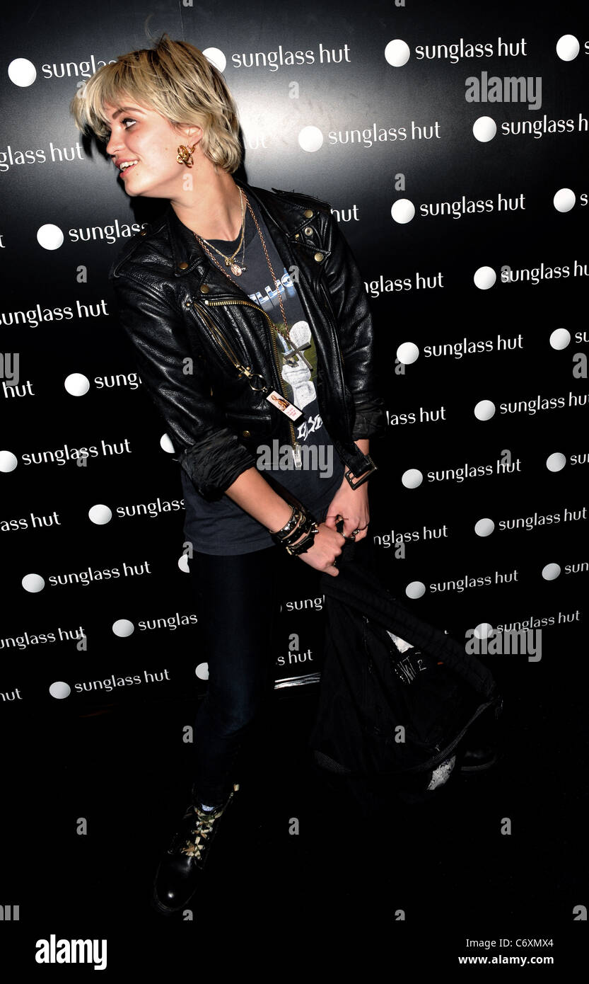 Pixie Geldof Sunglass Hut - flagship store launch. London, England - 29 ...