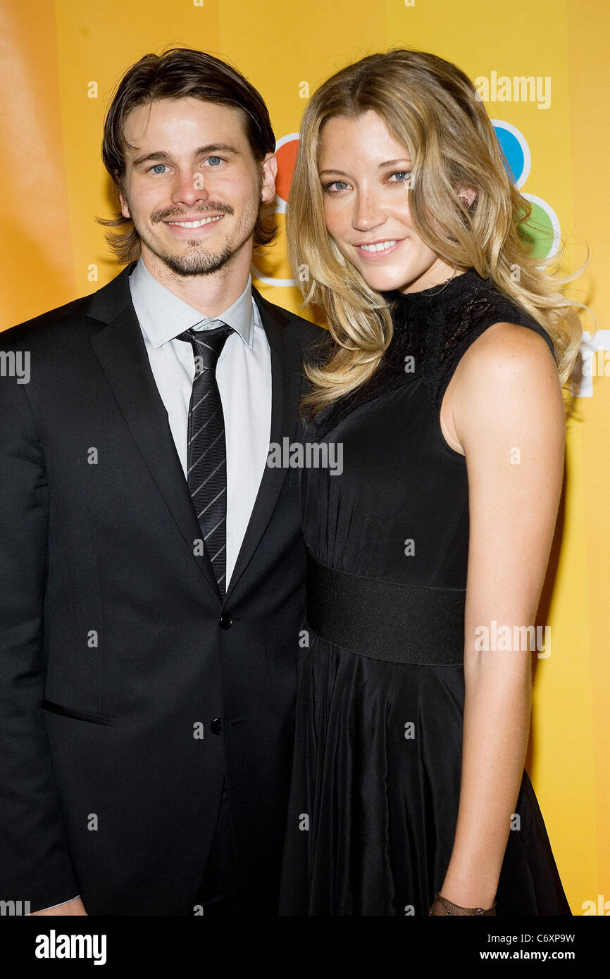 Jason Ritter, Sarah Roemer 2010 NBC Upfront presentation at The Hilton ...