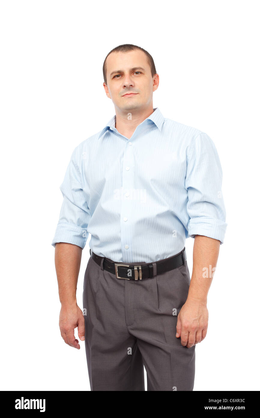 Portrait of a young businessman, isolated on white background Stock ...