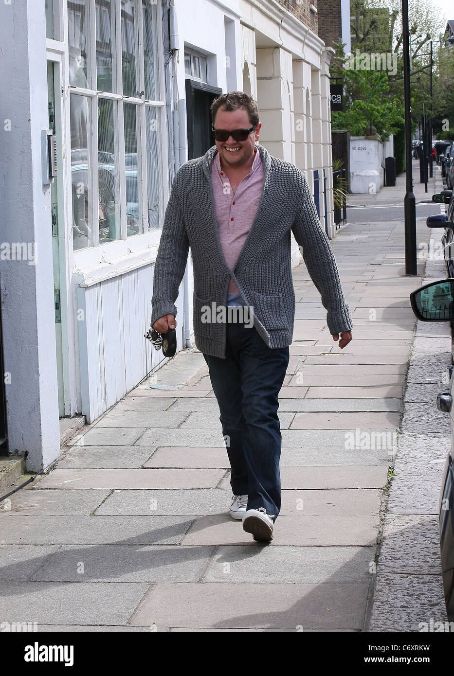 Alan Carr walking his dog Bev in west London London, England - 30.04.10 ...