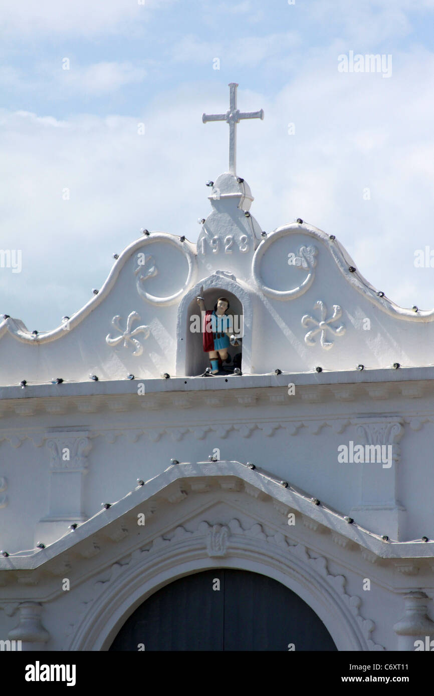 Rural small town church at the Central Provinces of the Republic of ...