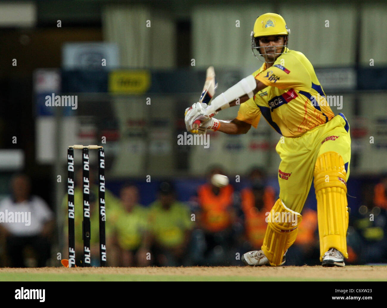 Chennai Super Kings Batsman Subramaniam Badrinath in action During The ...