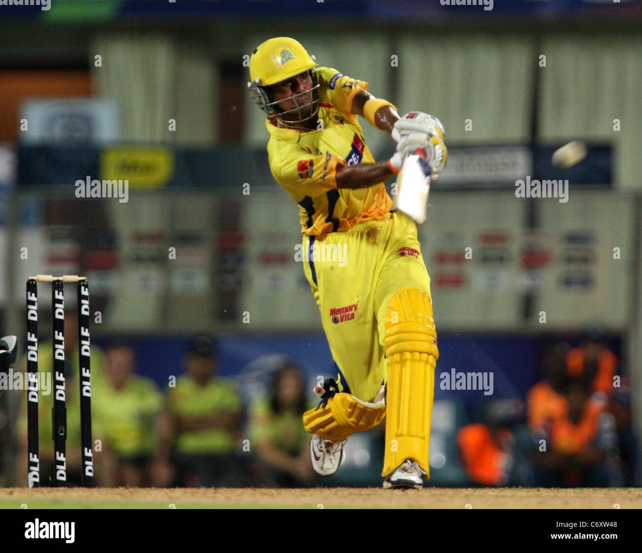 Chennai Super Kings Batsman Subramaniam Badrinath in action During The ...