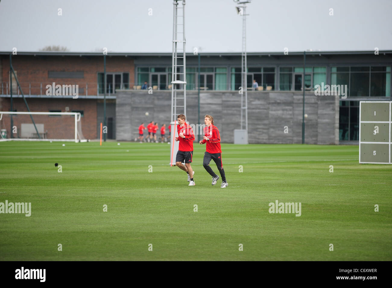 Steven Gerrard and Lucas Leiva of Liverpool FC return to Melwood ...