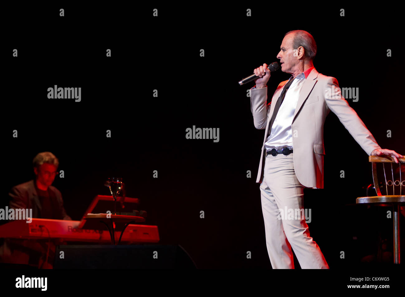 Brazillian singer Ney Matogrosso performing live at Coliseu dos ...