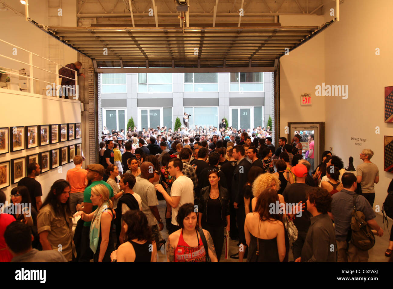 Atmosphere Shepard Fairey's 'May Day' exhibition opens at Deitch ...