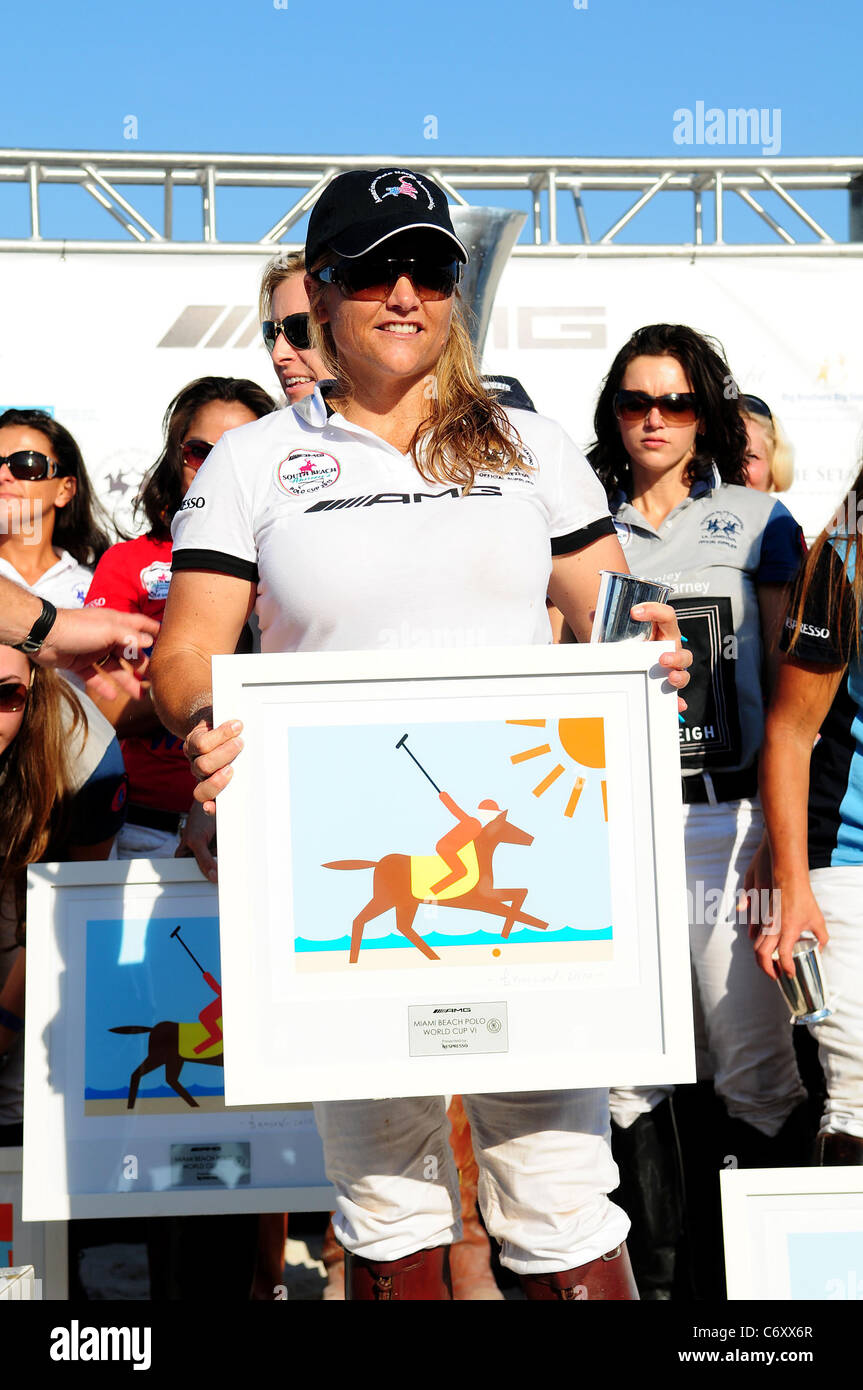 Polo player Sunny Hale The 2010 AMG South Beach Women's Polo World Cup ...