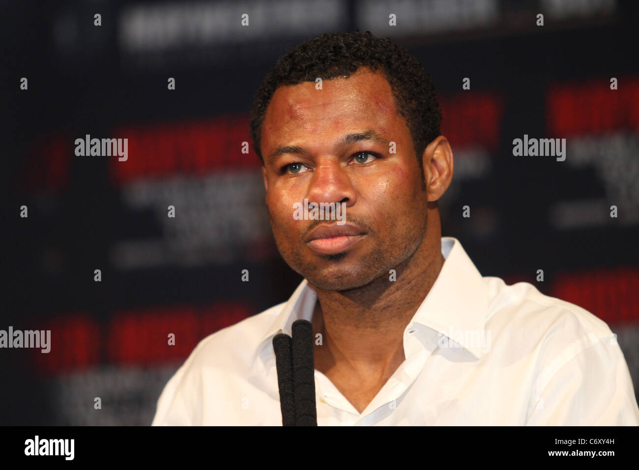 Shane Mosley at post fight press conference Boxing welterweight contest ...