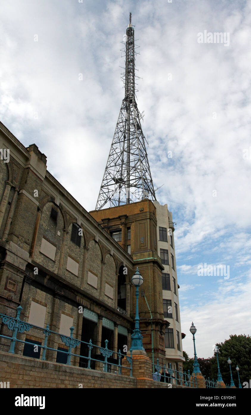 Transmission mast on Alexandra Palace London Uk Stock Photo - Alamy