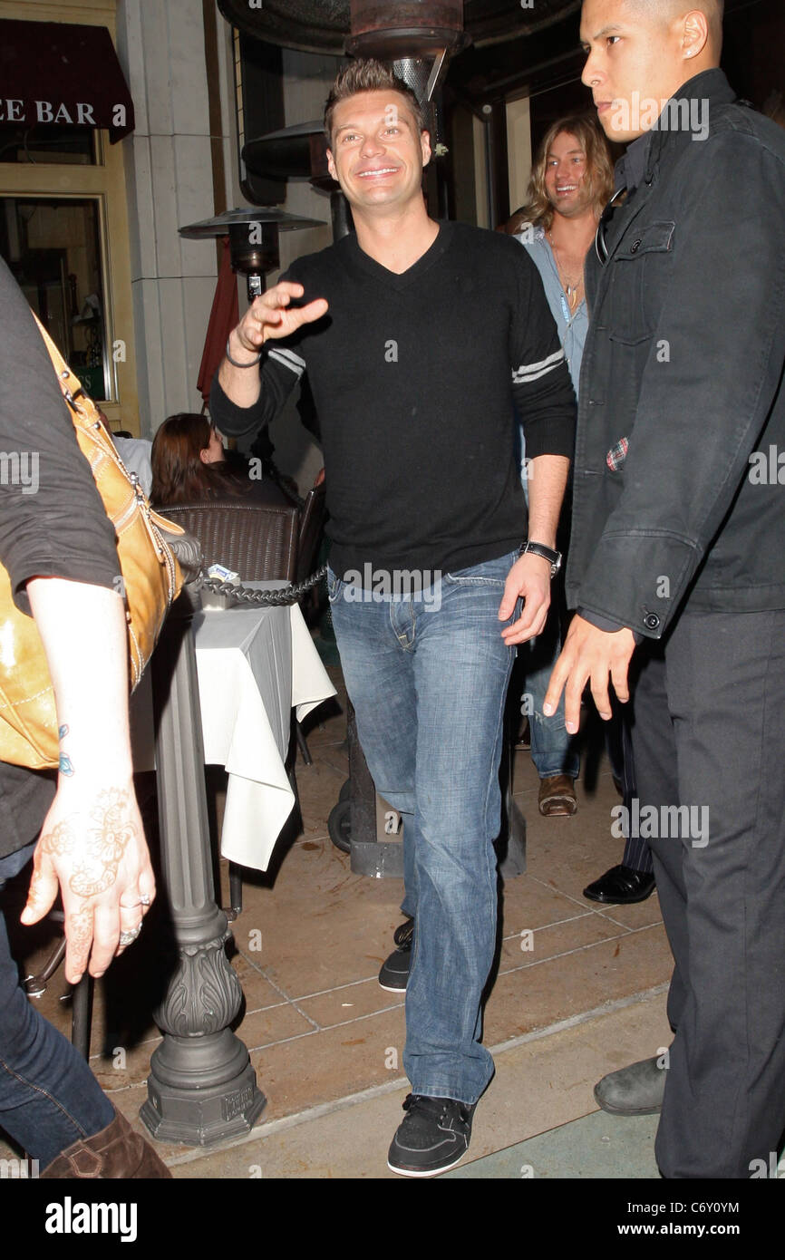 Ryan Seacrest meets with fans at The Grove for the launch of Shrek 3D ...