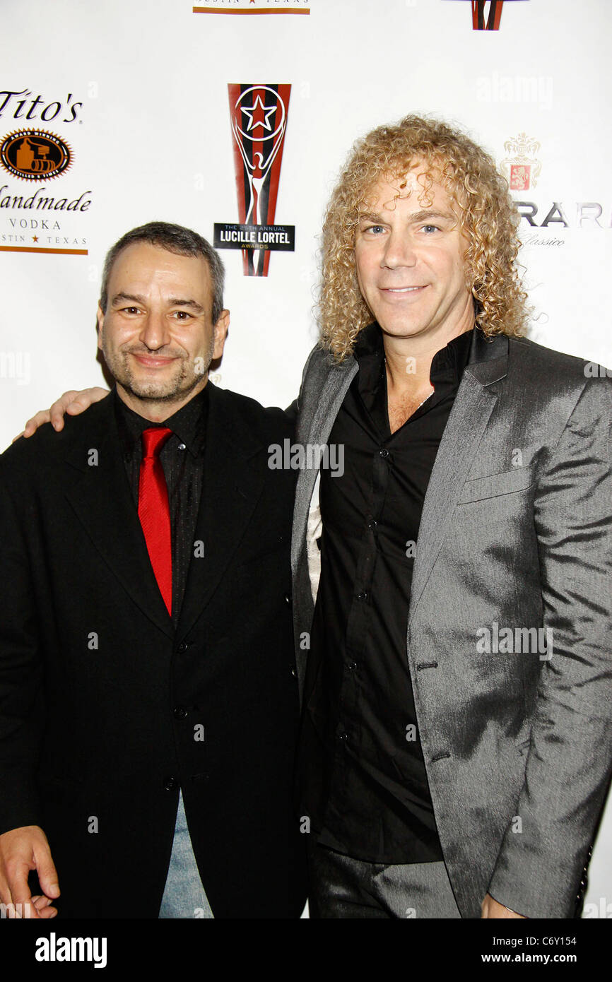 Joe DiPietro and David Bryan the 2010 Lucille Lortel Awards for ...