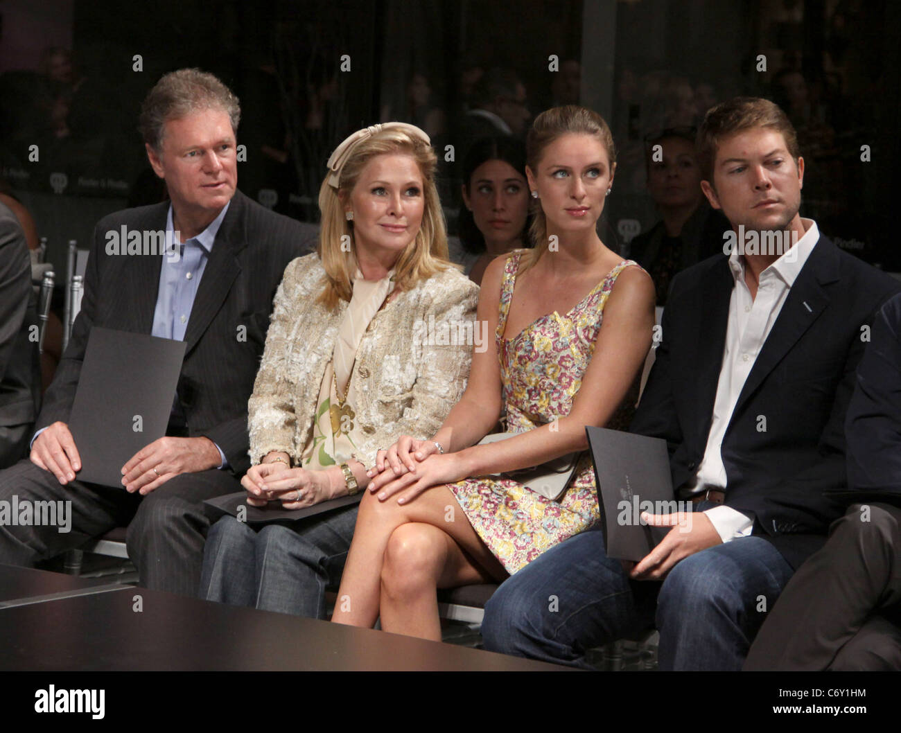 Rick Hilton, Kathy Hilton, Nicky Hilton and guest Fashion Designer ...