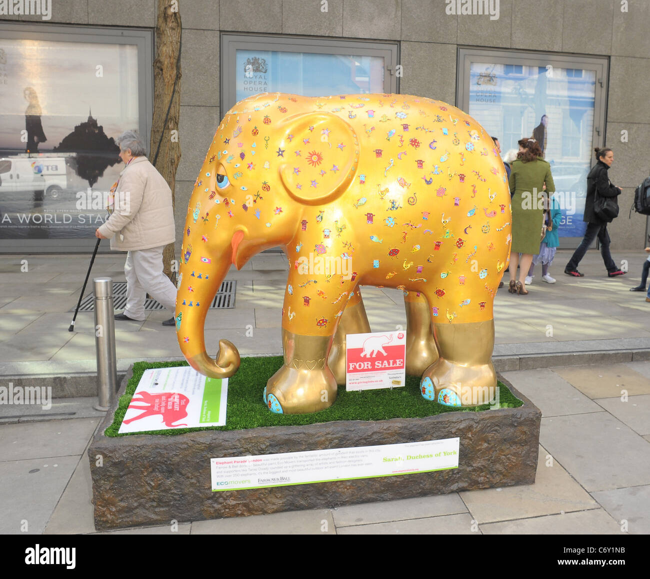 Decorated painted model elephant in hi-res stock photography and images ...