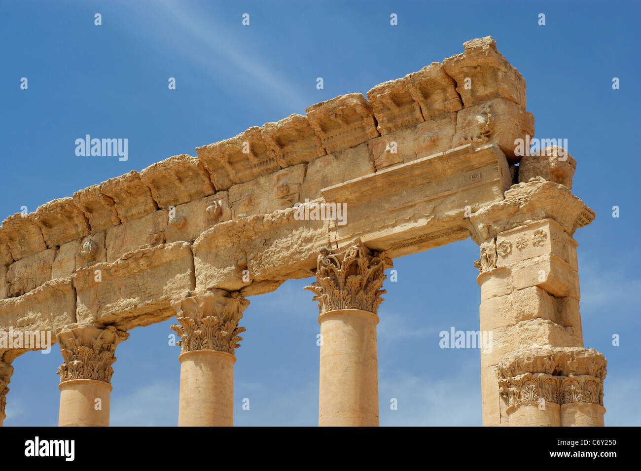 ancient columns Palmyra, Syria Stock Photo - Alamy