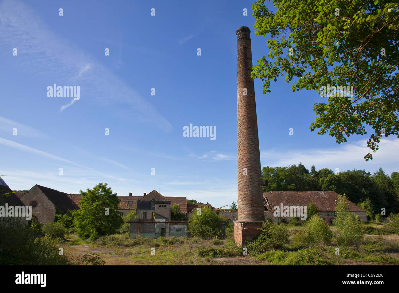Disused factory, France Stock Photo - Alamy