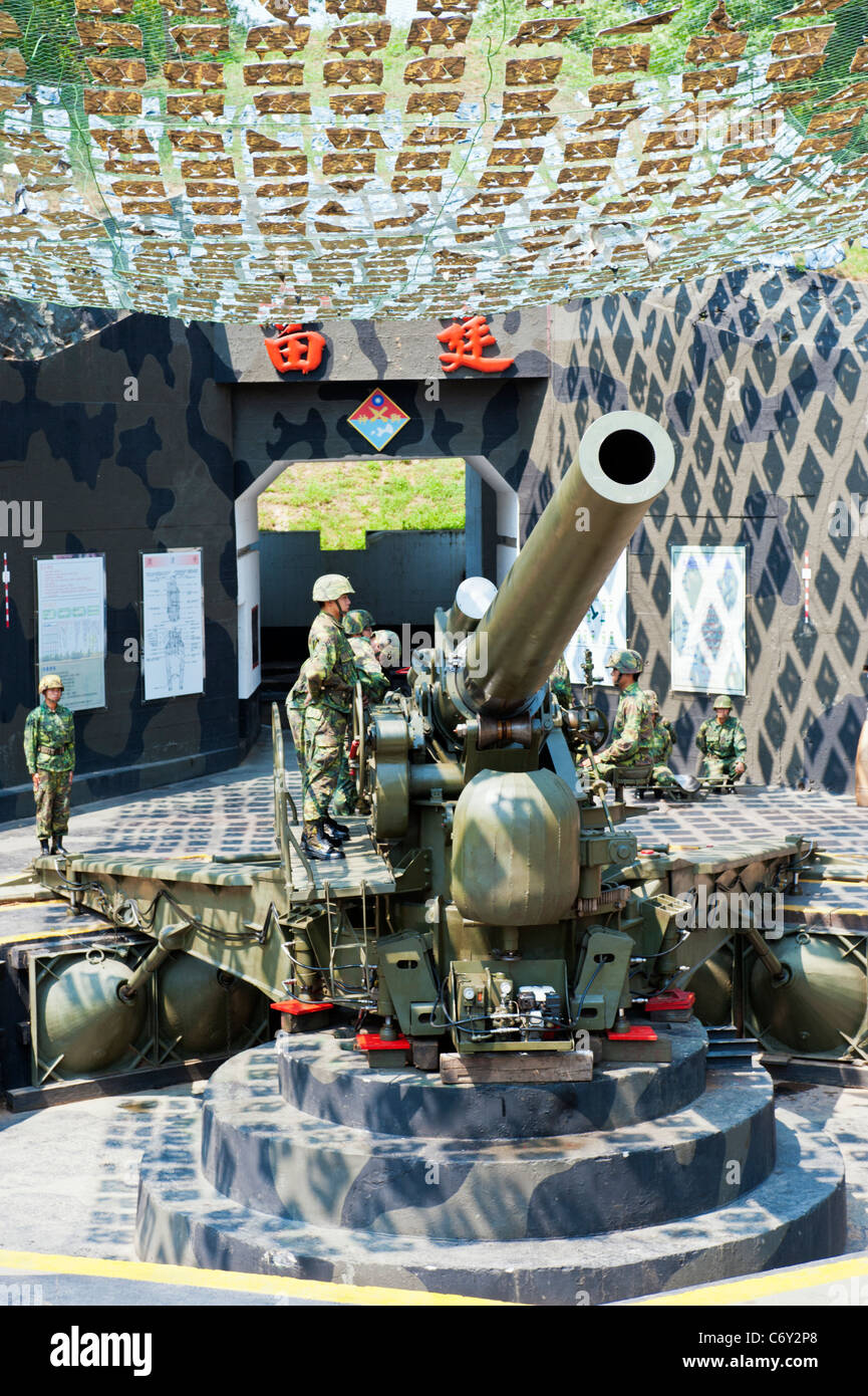 M1 240 mm Howitzer Cannon, Black Dragon, and Taiwanese soldiers during ...