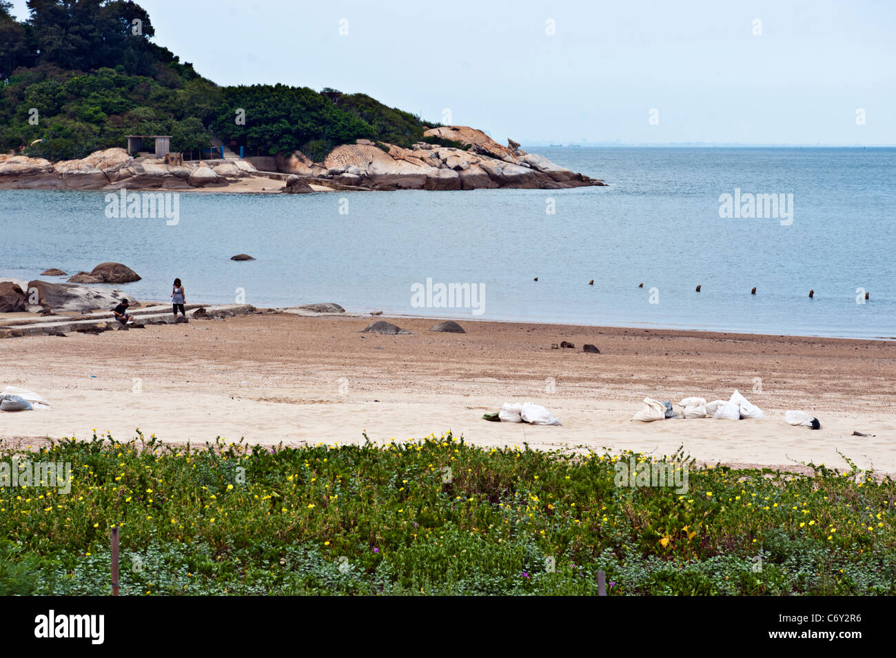Kinmen, Beach at Mashan Observation Post, Taiwan Stock Photo - Alamy