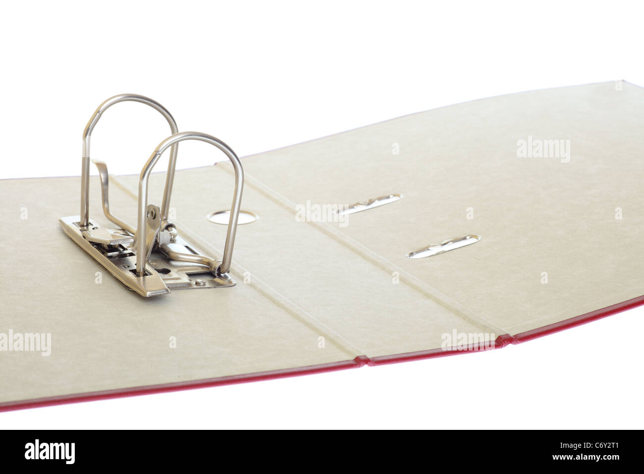 open file folder on white background Stock Photo - Alamy