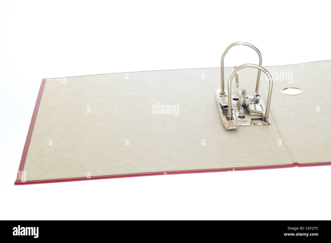 open file folder on white background Stock Photo - Alamy