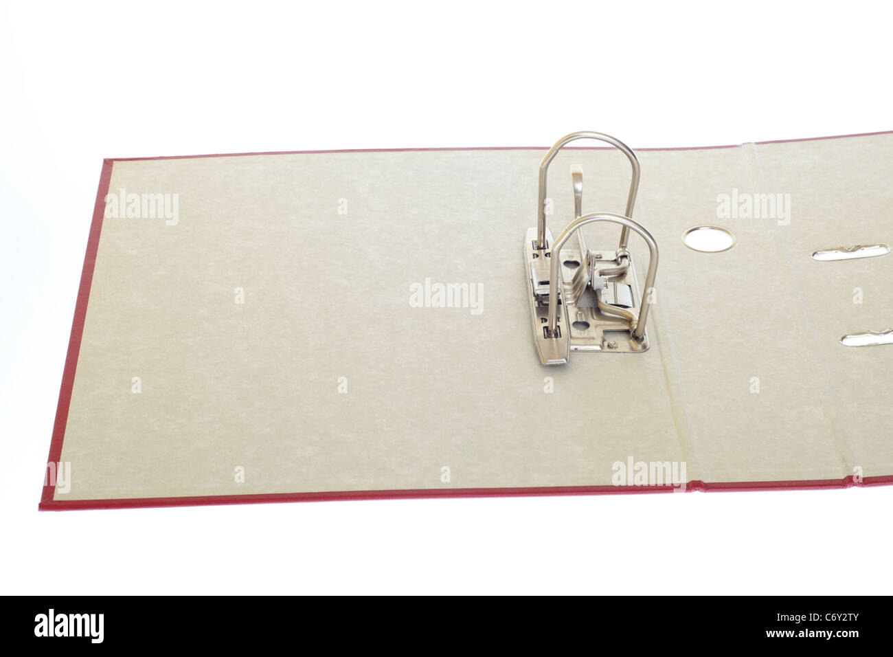 open file folder on white background Stock Photo - Alamy