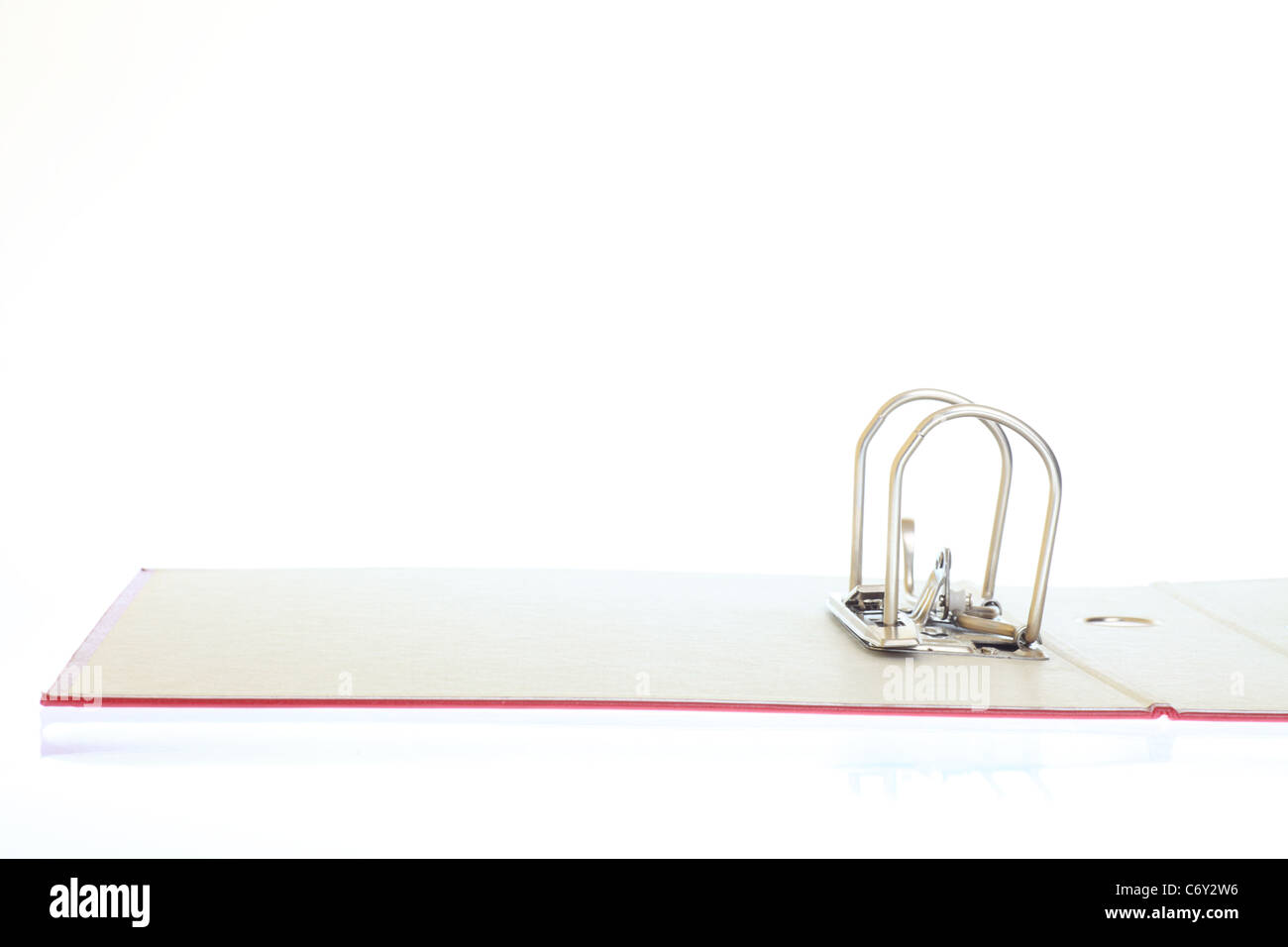 open file folder on white background Stock Photo - Alamy