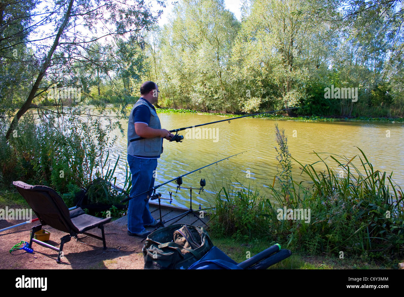 Waiting to catch a fish hi-res stock photography and images - Alamy