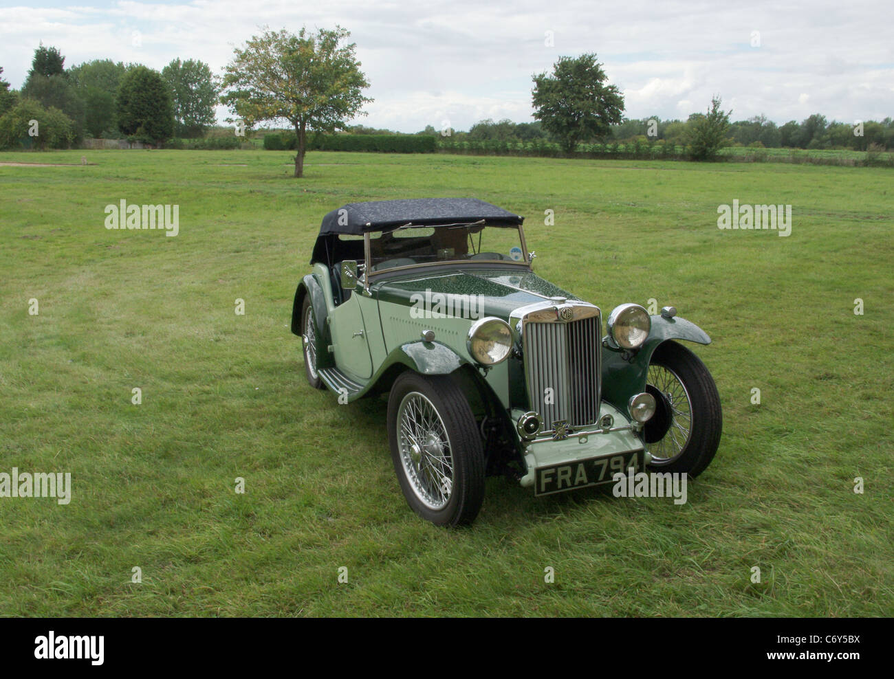 Vintage MG TA from 1938, restored to pristine condition by the present ...