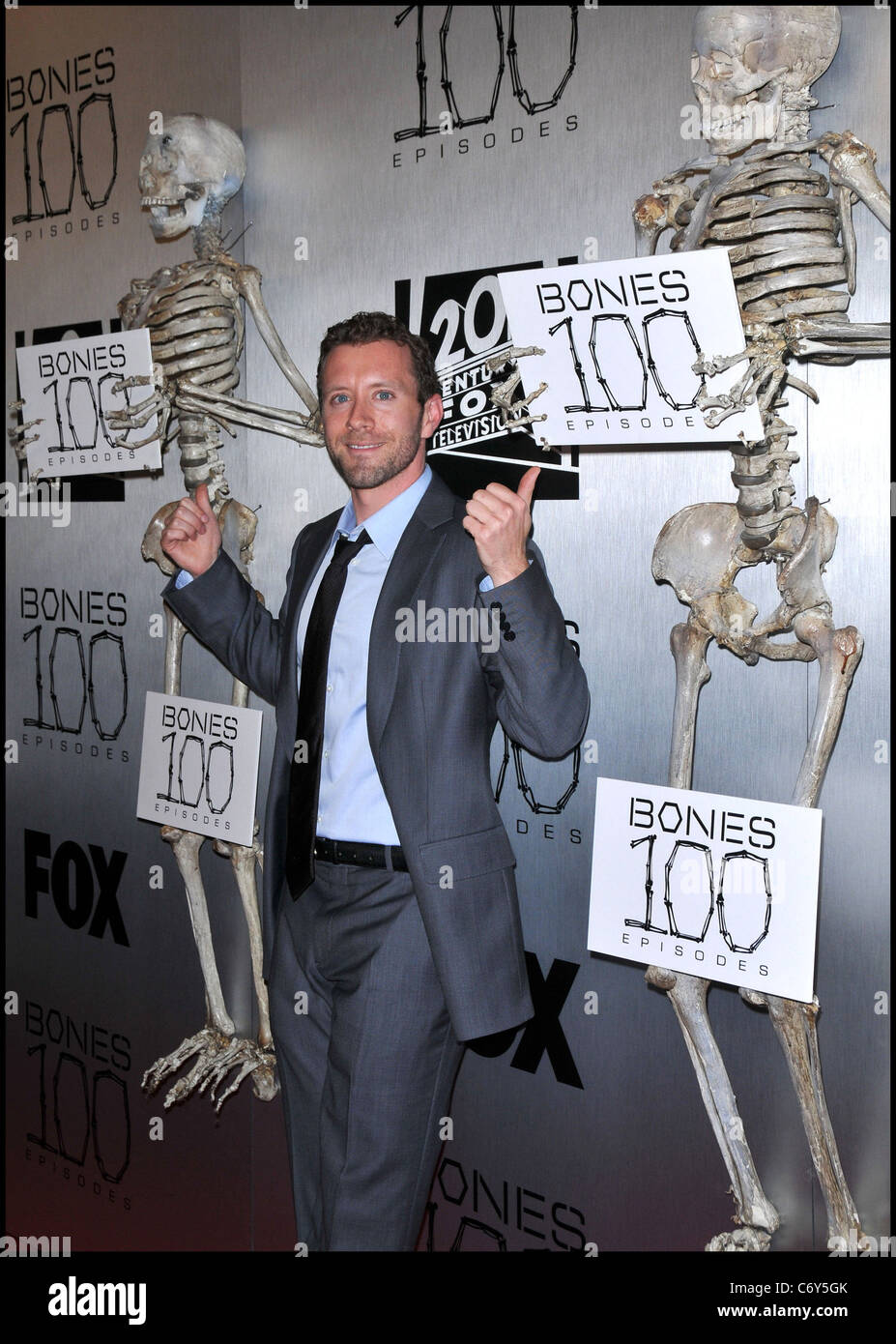 TJ Thyne Fox TV's celebration of 'Bones' 100th episode at 650 North Los ...