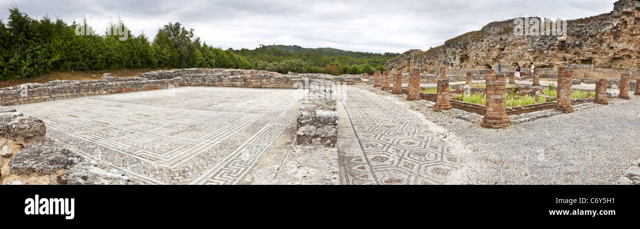 Peristyle and Swastika Mosaic in the House of the Swastika Villa in ...