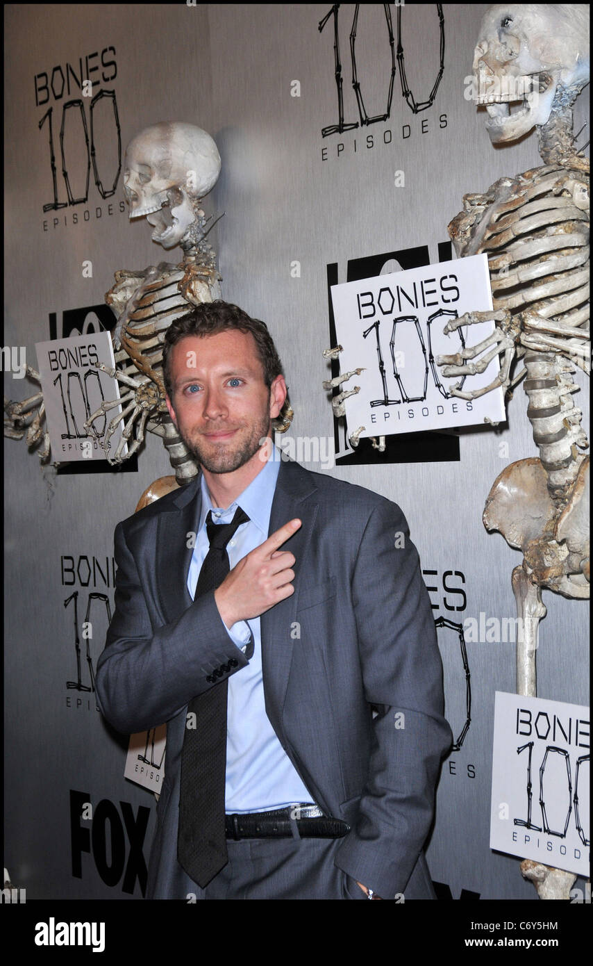 TJ Thyne Fox TV's celebration of 'Bones' 100th episode at 650 North Los ...