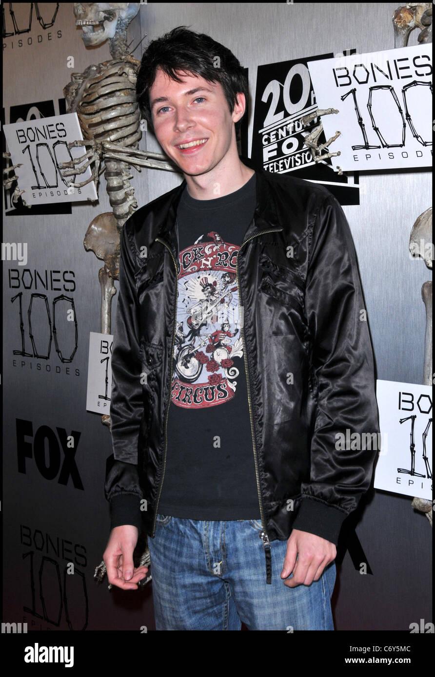 Ryan Cartwright Fox TV's celebration of 'Bones' 100th episode at 650 ...