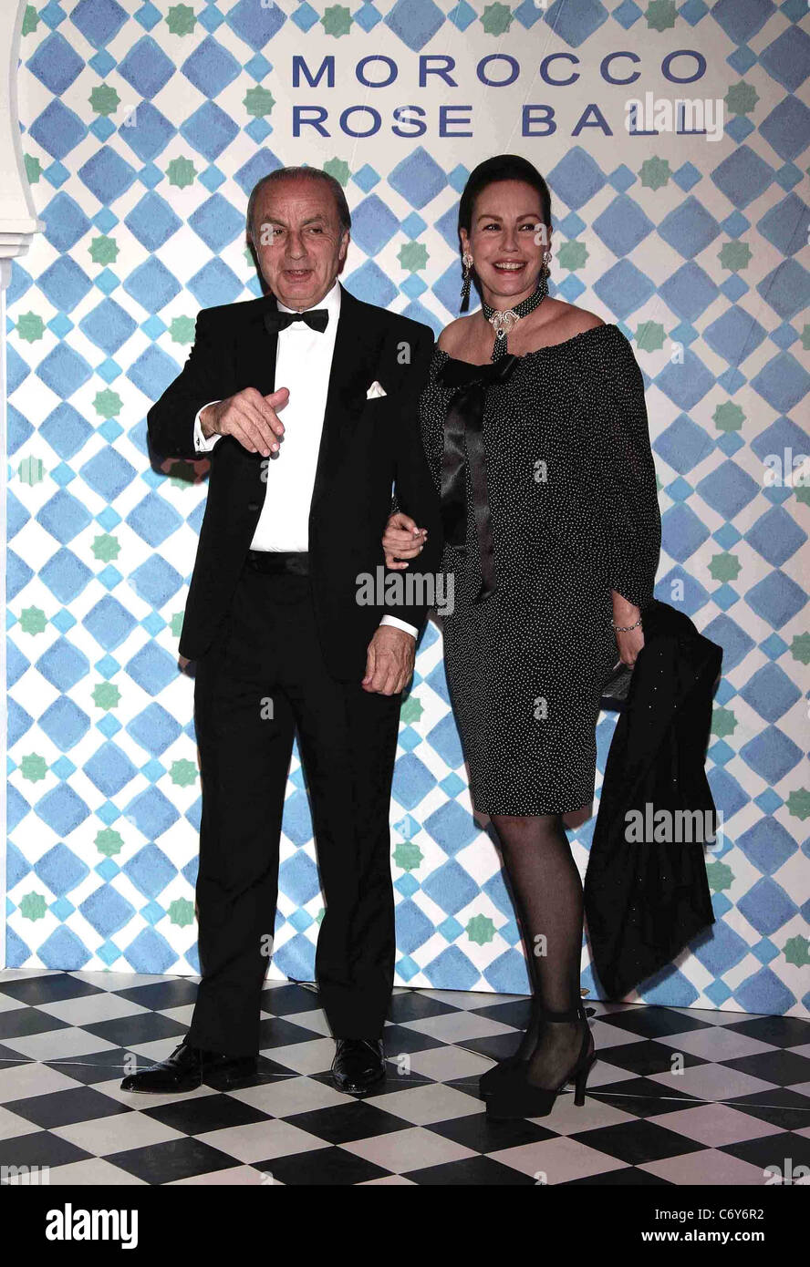 Samir Traboulsi and his wife The Morocco Rose Ball (Bal de la Rose) at ...