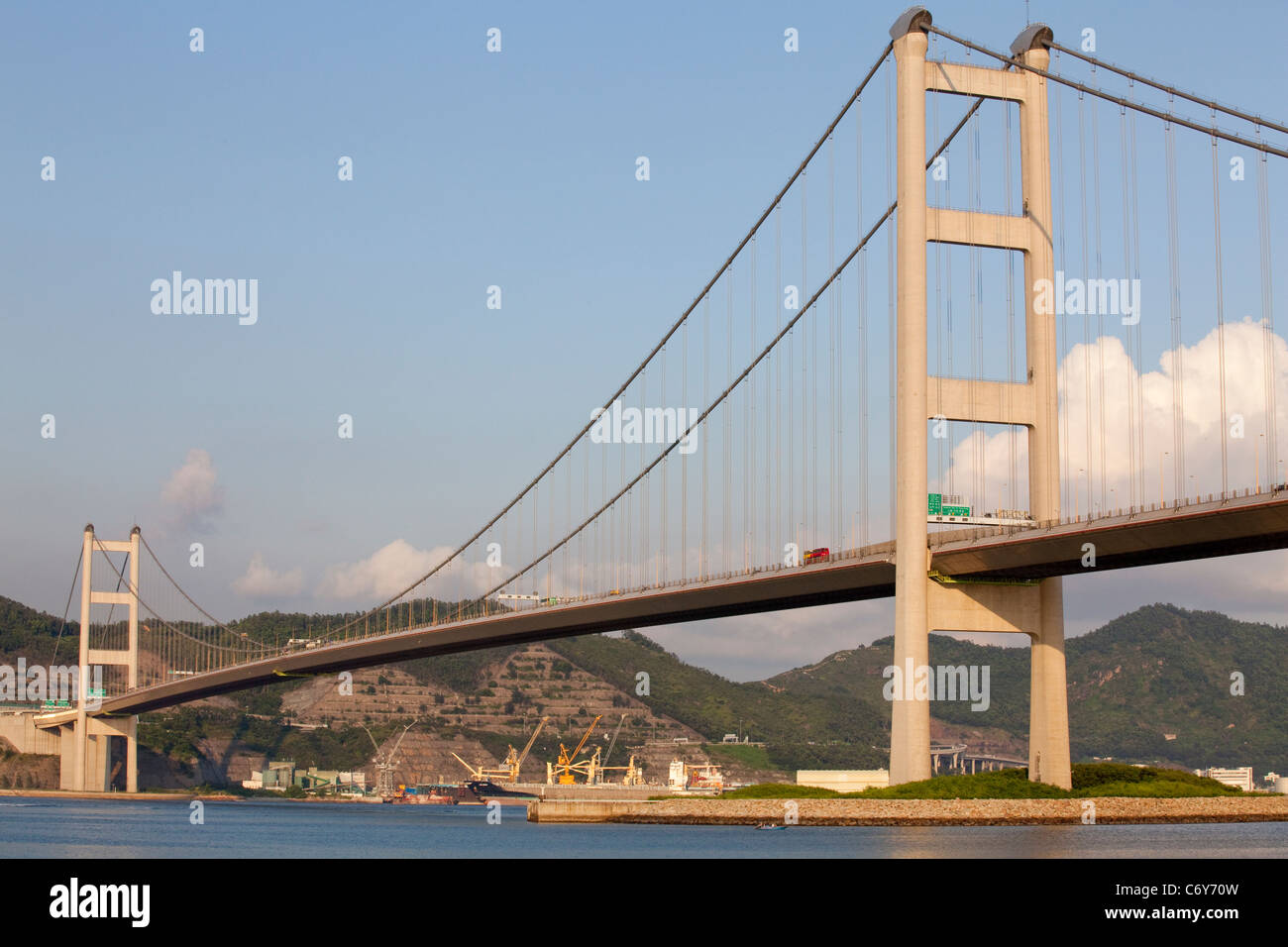 Hong Kong Tsing Ma Bridge Stock Photo - Alamy