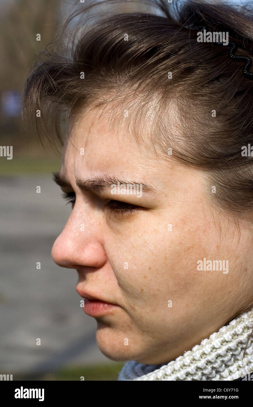 Distrustful woman hi-res stock photography and images - Alamy
