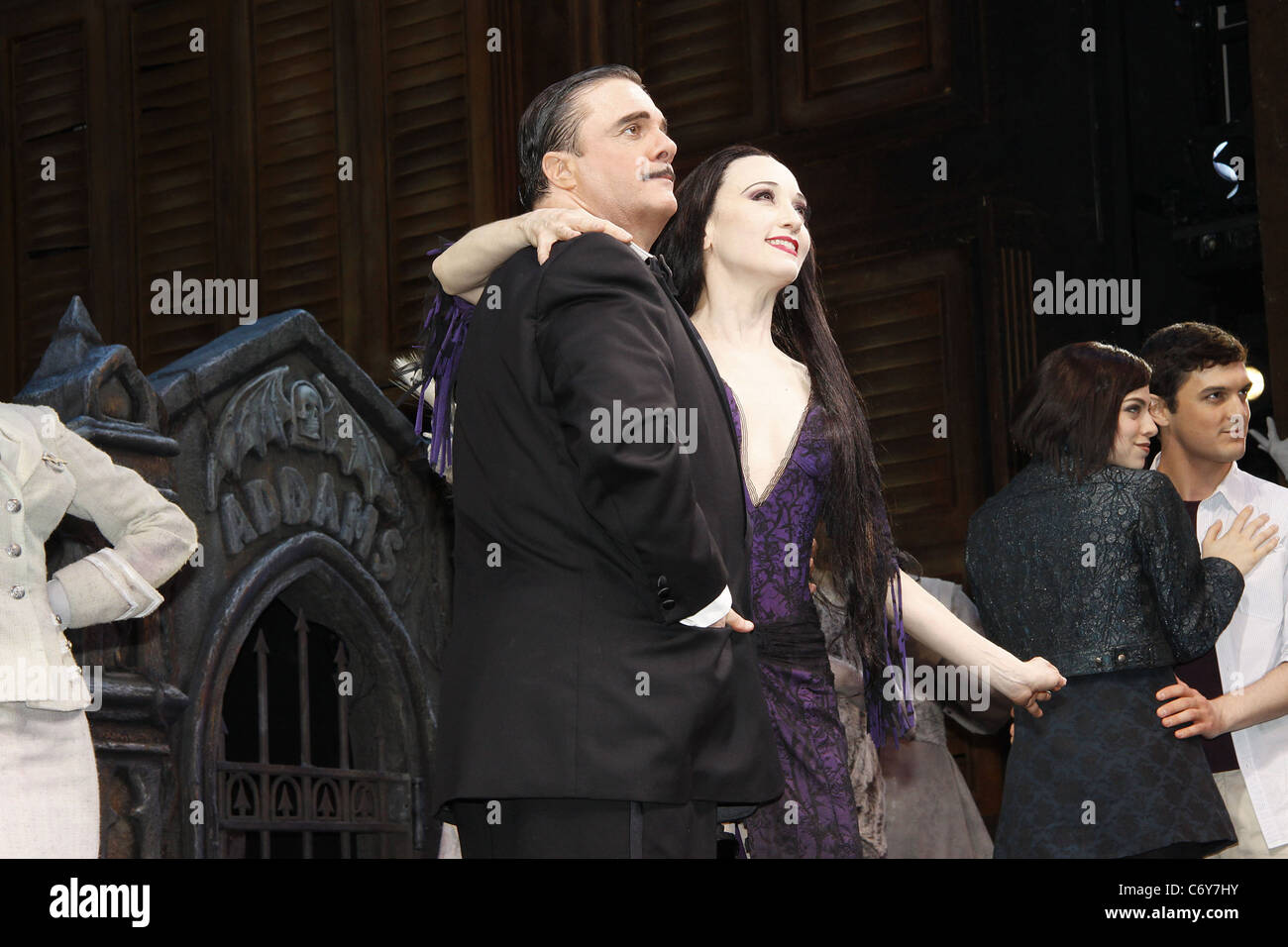 Bebe Neuwirth, Nathan Lane, Krysta Rodriquez, and Wesley Taylor on ...