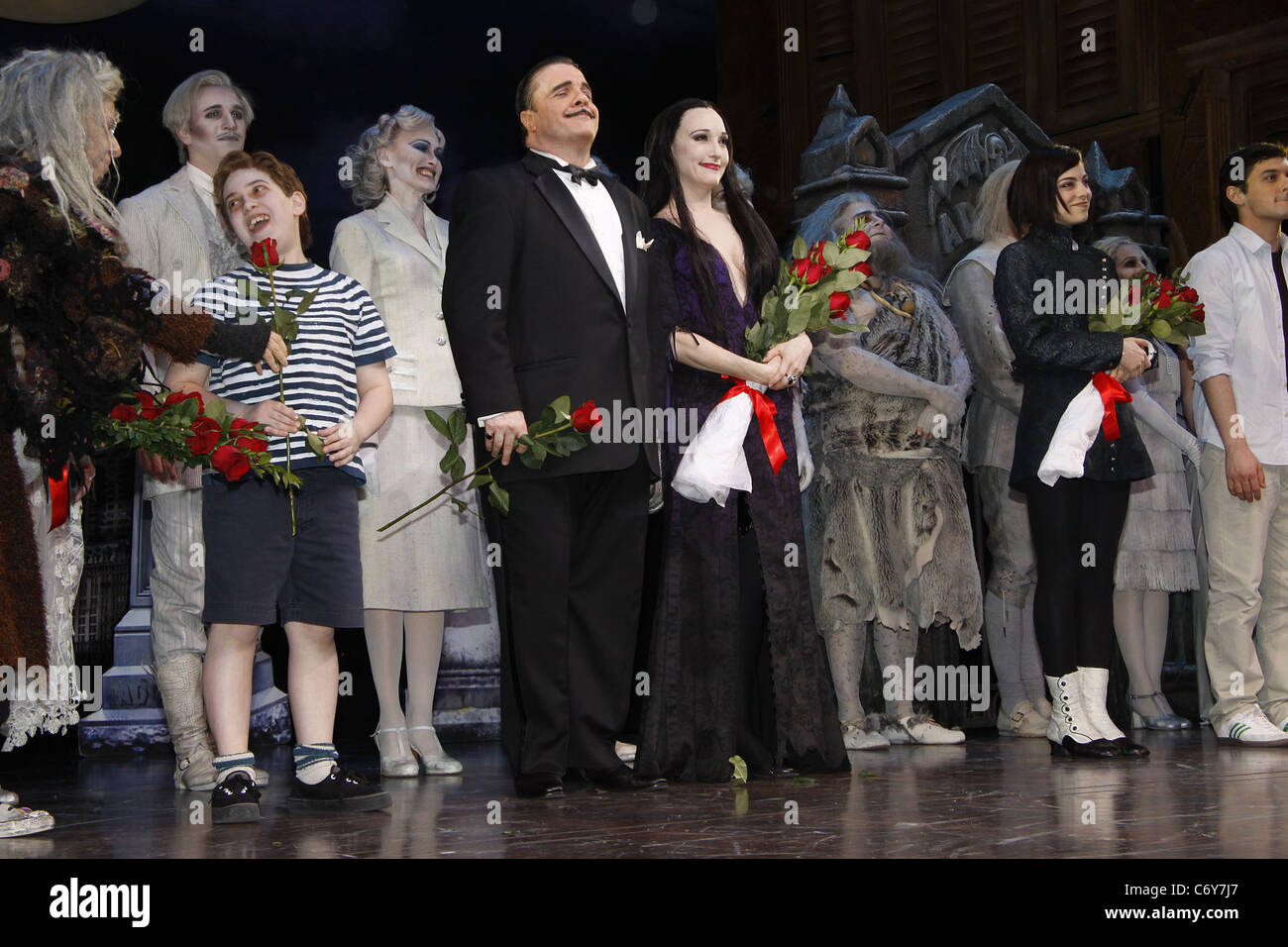 Jackie Hoffman, Adam Riegler, Nathan Lane, Bebe Neuwirth, Krysta ...