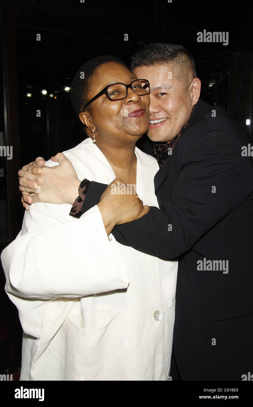 Myra Lucretia Taylor and Chay Yew attending the opening night after ...
