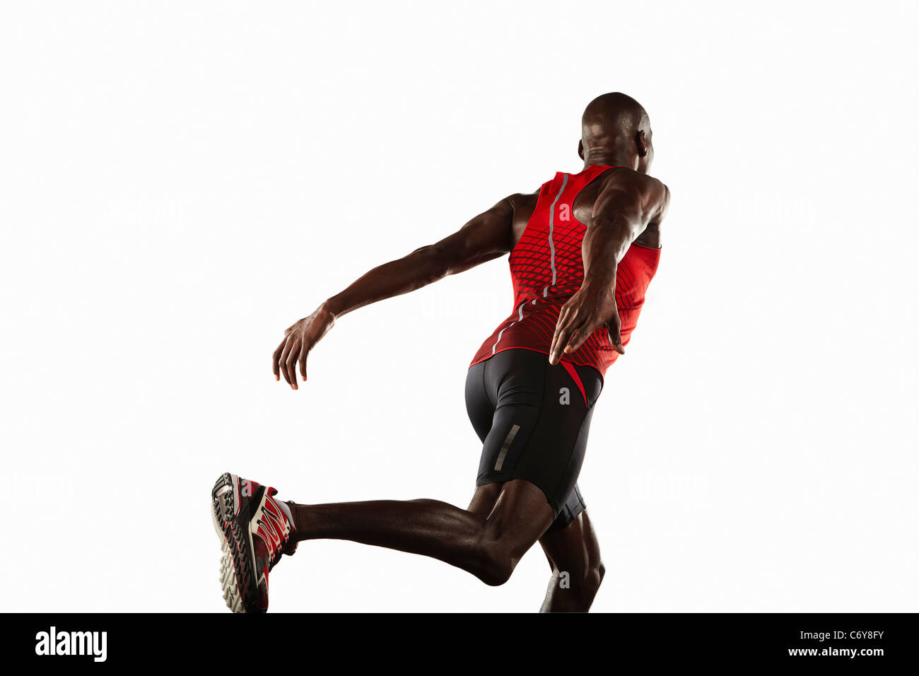 Running track athlete finish Cut Out Stock Images & Pictures - Alamy