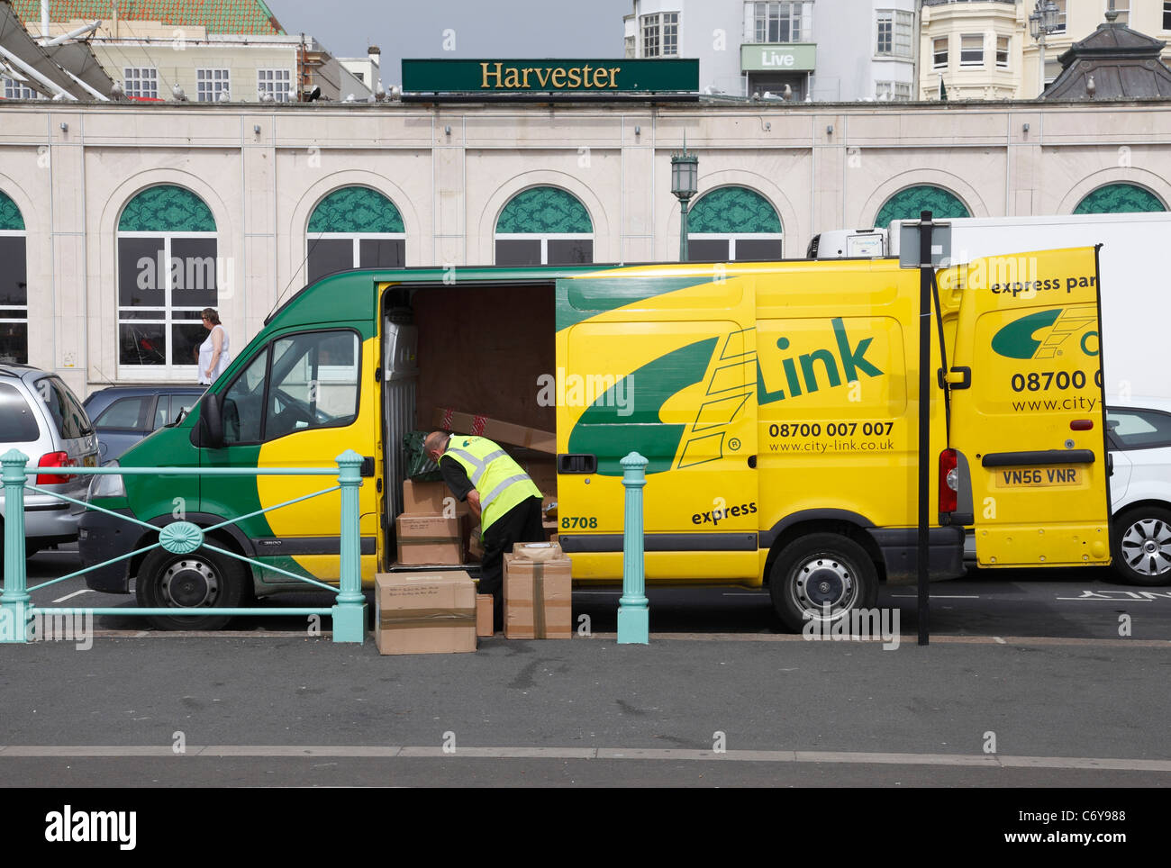 A City Link delivery van in a U.K. city Stock Photo - Alamy