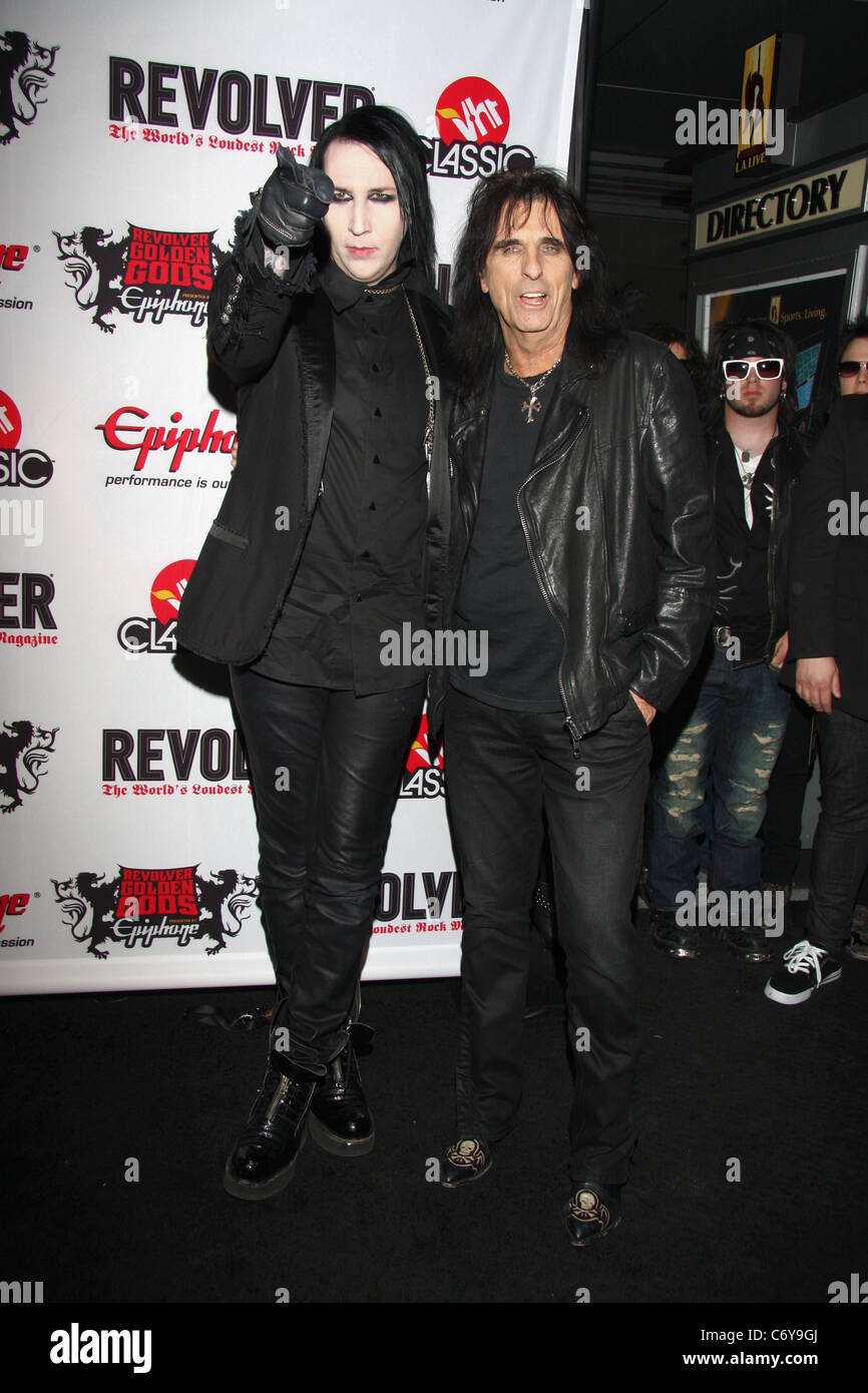 Marilyn Manson and Alice Cooper Revolver Golden Gods Awards at Club ...