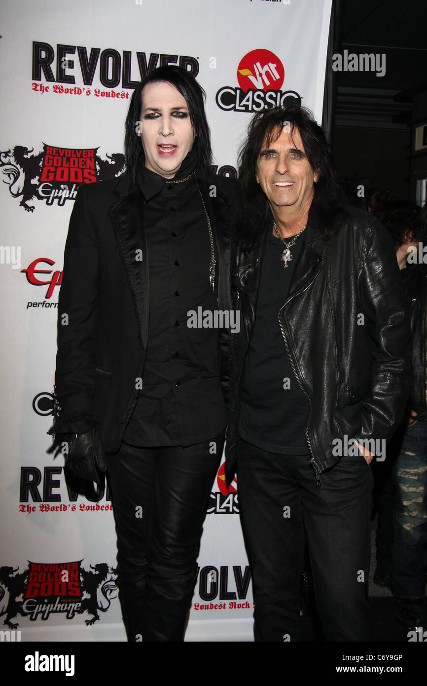 Marilyn Manson and Alice Cooper Revolver Golden Gods Awards at Club ...