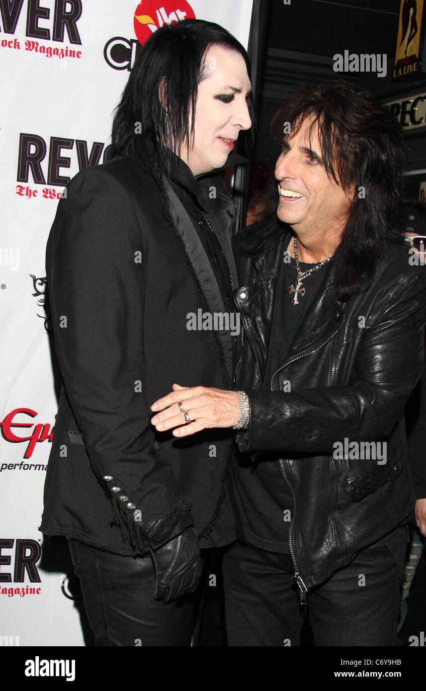 Marilyn Manson and Alice Cooper Revolver Golden Gods Awards at Club ...