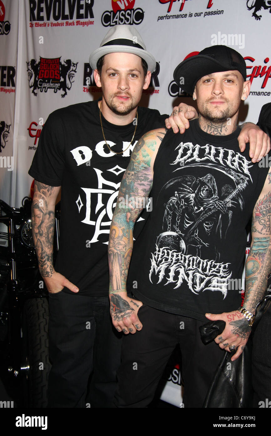 Joel Madden and Benji Madden Revolver Golden Gods Awards at Club Nokia ...