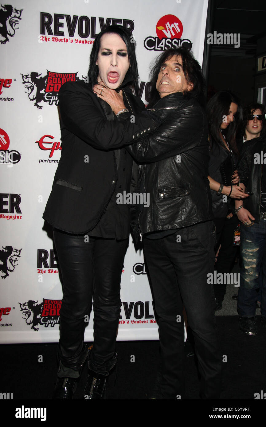 Marilyn Manson and Alice Cooper Revolver Golden Gods Awards at Club ...