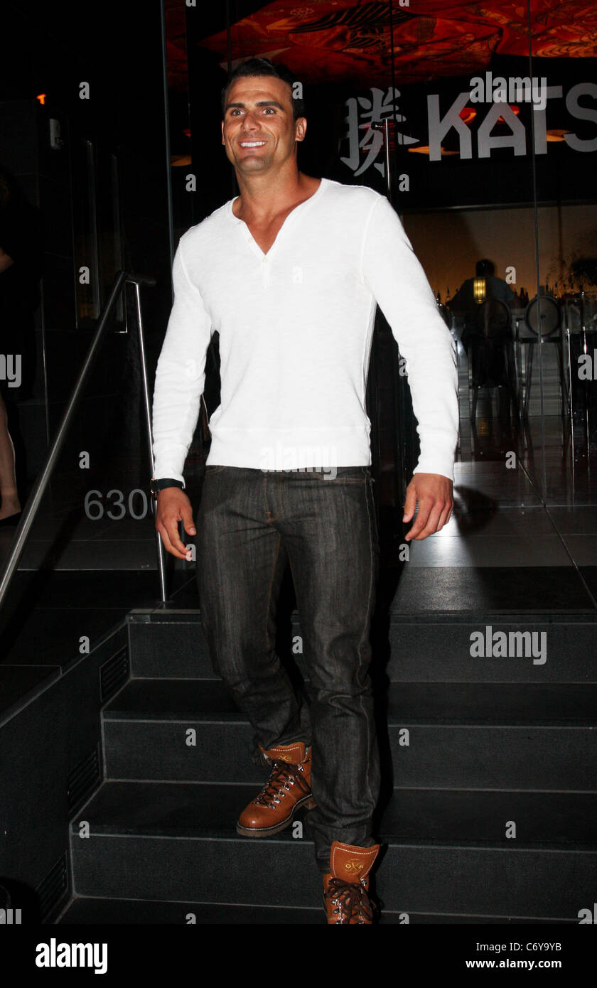 Jeremy jackson leaving katsuya restaurant los angeles hi-res stock ...