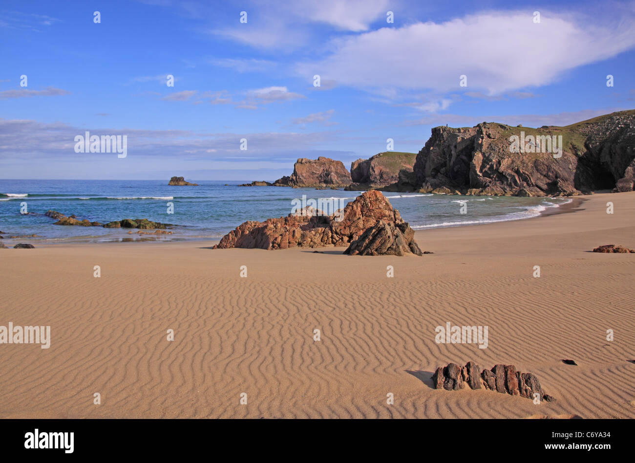 UK Scotland Outer Hebrides Isle of Lewis Mangersta Beach Stock Photo ...