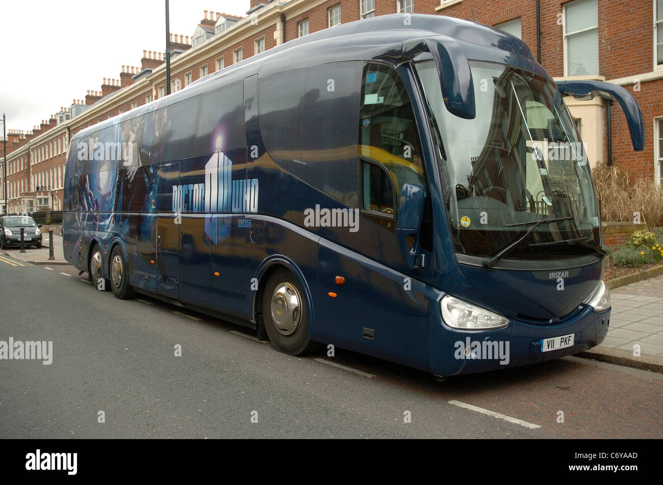 Tour Bus The cast of 'Doctor Who' arrive in Belfast as part of their UK ...