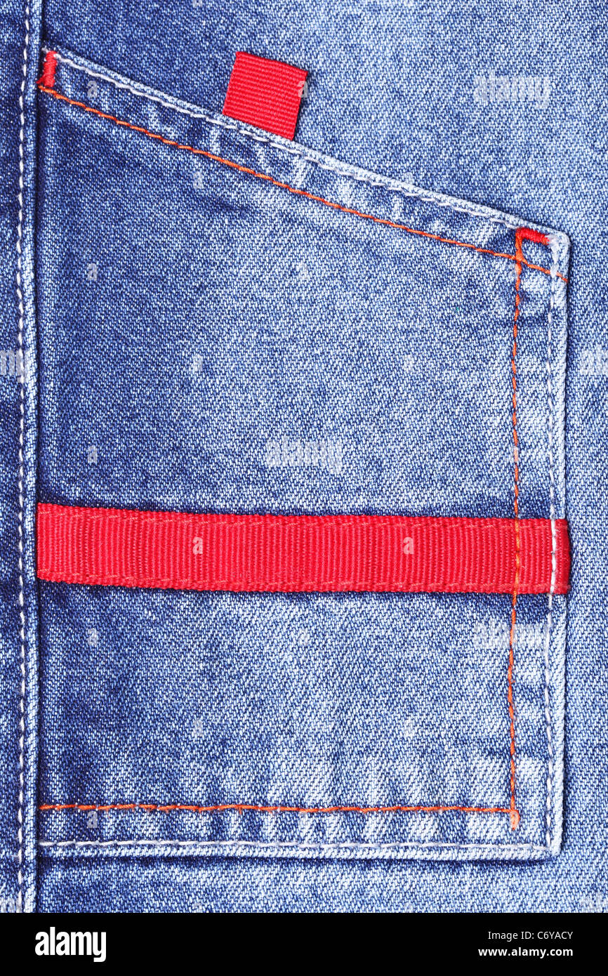 Denim label jeans fabric hi-res stock photography and images - Alamy