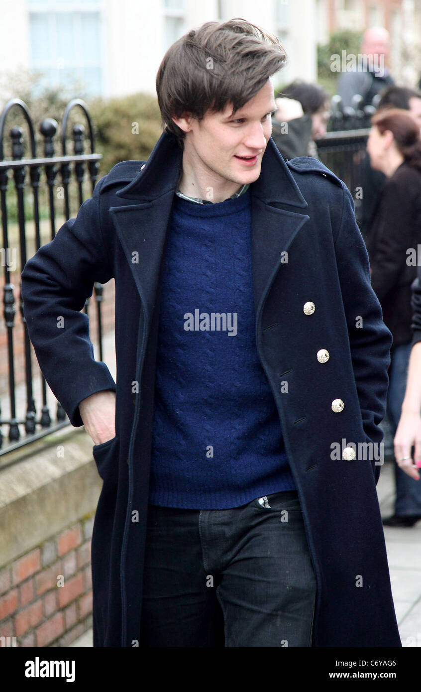 Matt Smith The cast of 'Doctor Who' arrive in Belfast as part of their ...
