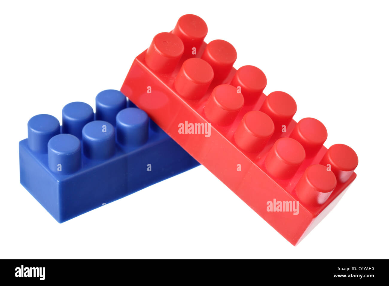 Colorful blocks isolated over the white background Stock Photo - Alamy